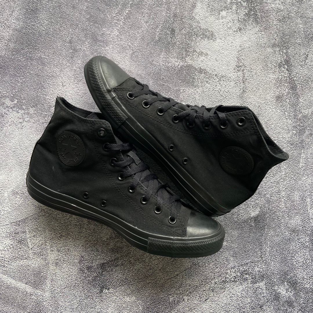 CONVERSE CHUCK TAYLOR ALL STAR CLASSIC BASIC MONO BLACK HIGH 2015 ...