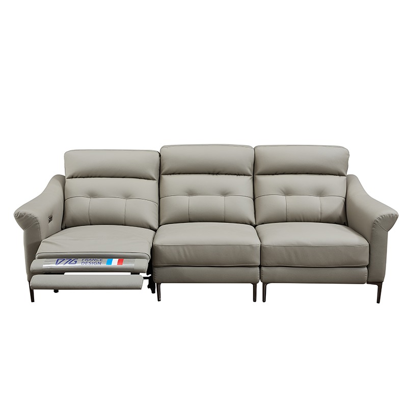 Cowhide Leather USB Sofa Electric extension Sofa Free Delivery Free ...