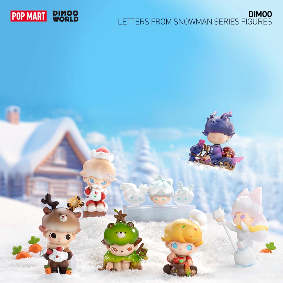 Dimoo Letters from Snowman Series Full Set Normal designs, Hobbies ...