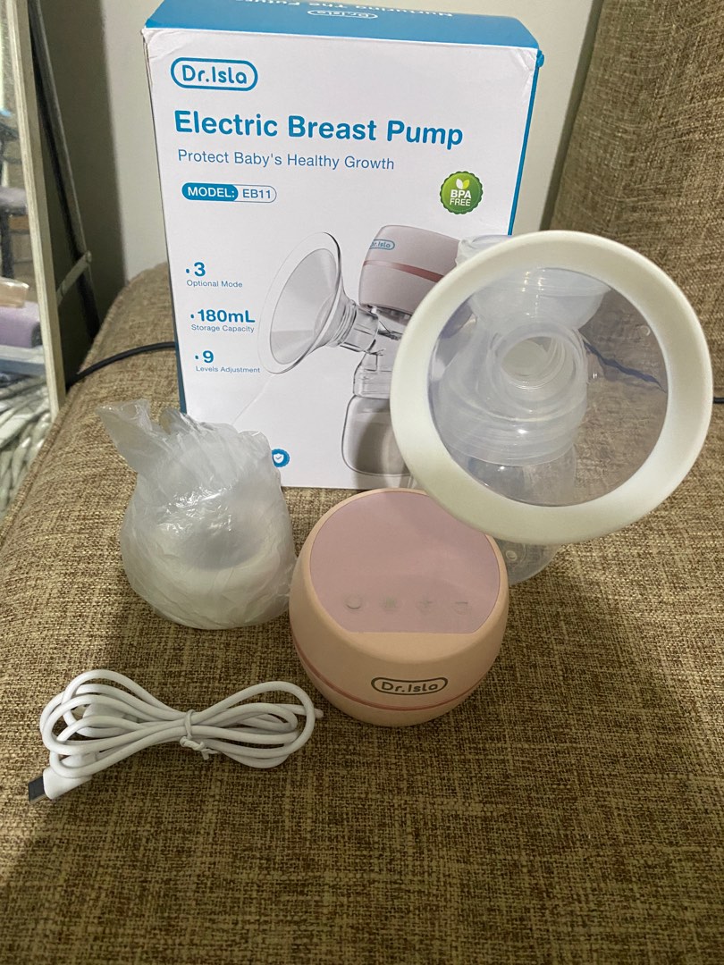 Dr. Isla Electric Breast Pump w/ freebies, Babies & Kids, Nursing ...