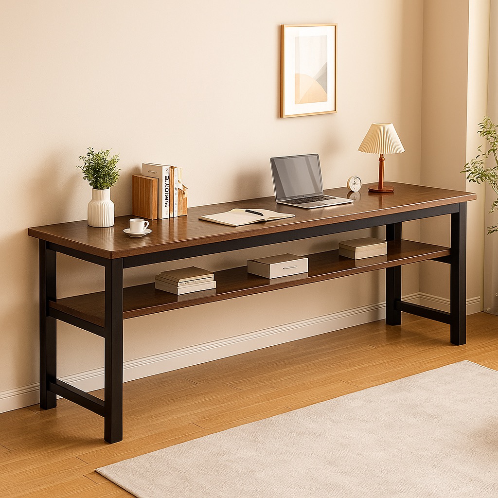 Extra Long Console Desk | Minimalist Work Table | Writing Desk With ...