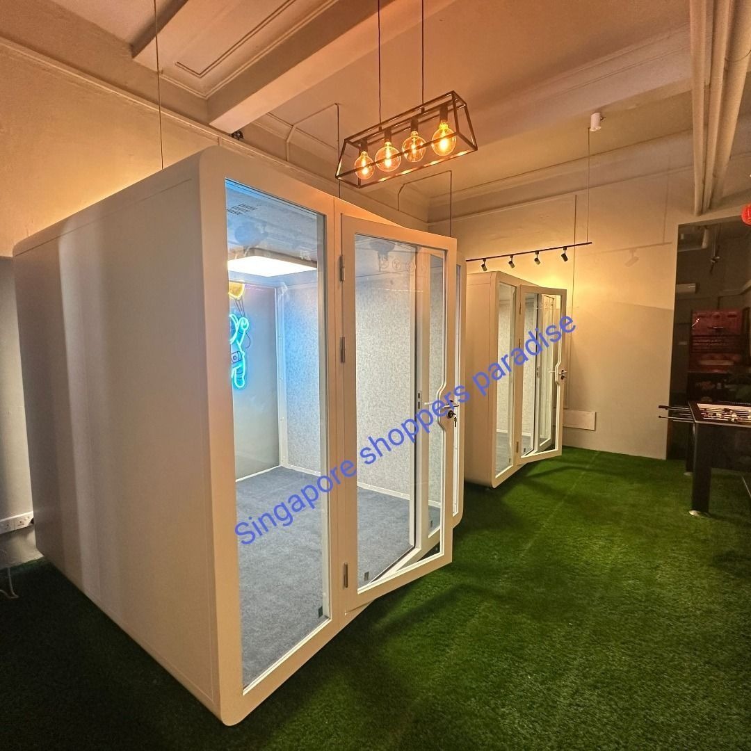 (Free delivery) POD 600 Six Pax Phone Booth White/ Office Pod/ Acoustic ...