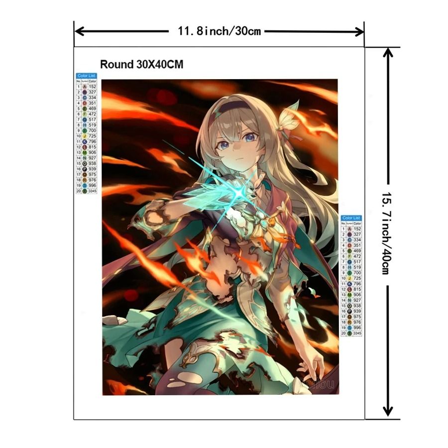 Honkai Star Rail Firefly Anime Girl 5d Diamond Painting Art Magical ...