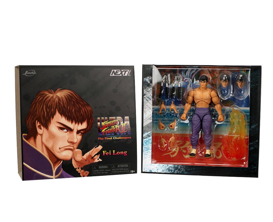 Jada Toys Ultra Street Fighter II: The Final Challengers - 6" Fei Long ...