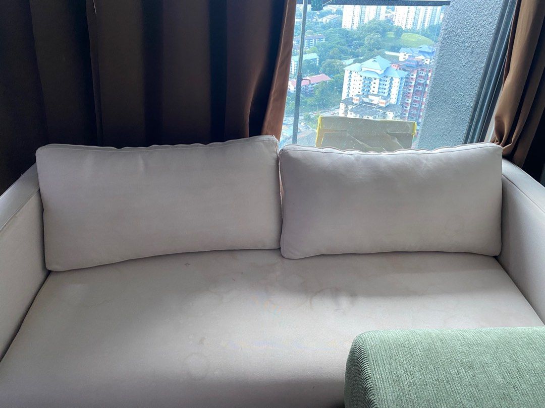 Kaizen Sofa Binny 3 Seaters Cream, Furniture & Home Living, Furniture, Sofas on Carousell