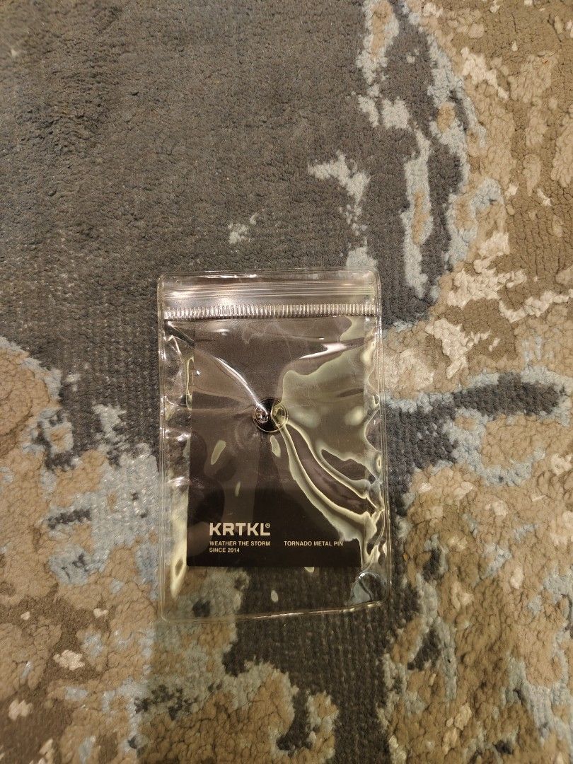 KRTKL Tornado Metal Pin, Men's Fashion, Watches & Accessories, Accessory holder, box ...