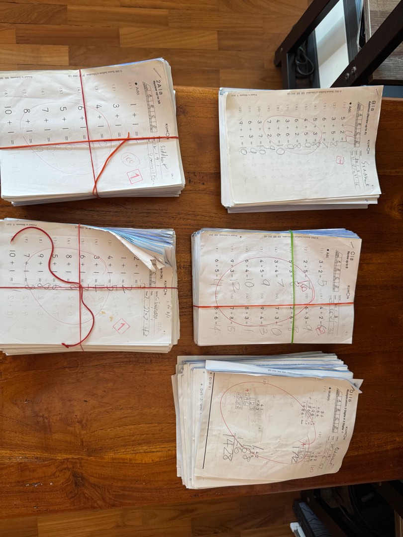 Kumon Sheets - 2A to D level for Math - for Free, Hobbies & Toys, Books ...