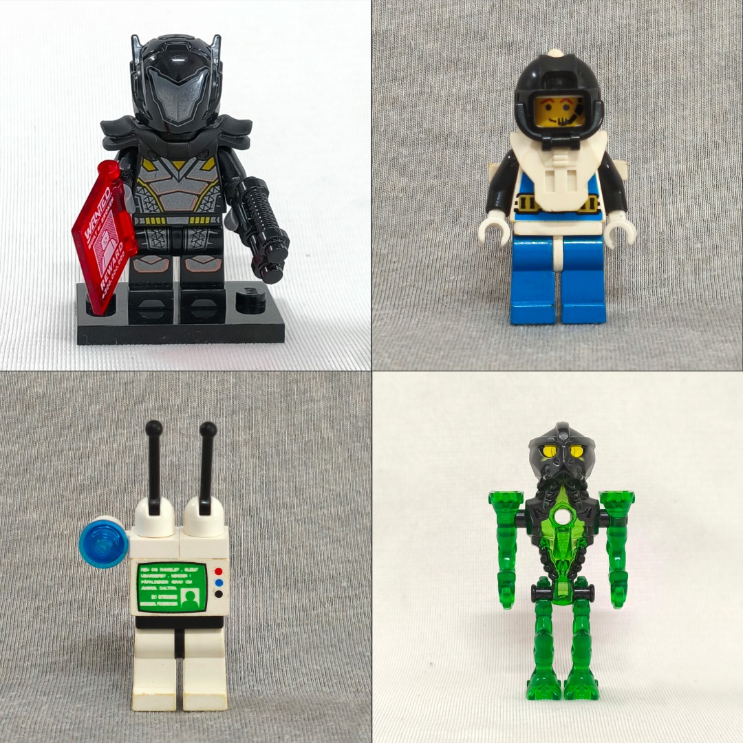 LEGO Mini Figures @ RM 15 Each --- Bounty Hunter, Aquanaut, Tee Vee ...