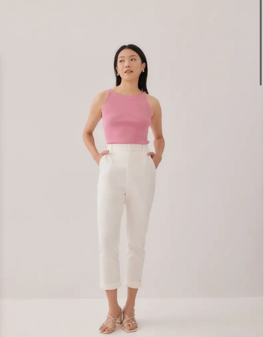 Love Bonito Alby Tailored Peg Leg Chino Pants, Women's Fashion, Bottoms ...