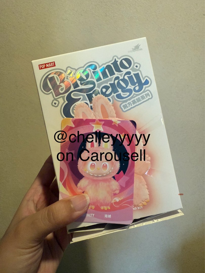LOYALTY Labubu Big Into Energy Sealed Foil Popmart, Hobbies & Toys ...