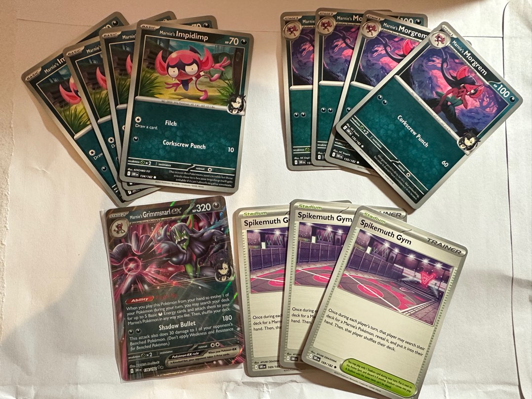 Marnie’s Grimmsnarl Deck Pokemon Destined Rivals, Hobbies & Toys, Toys ...