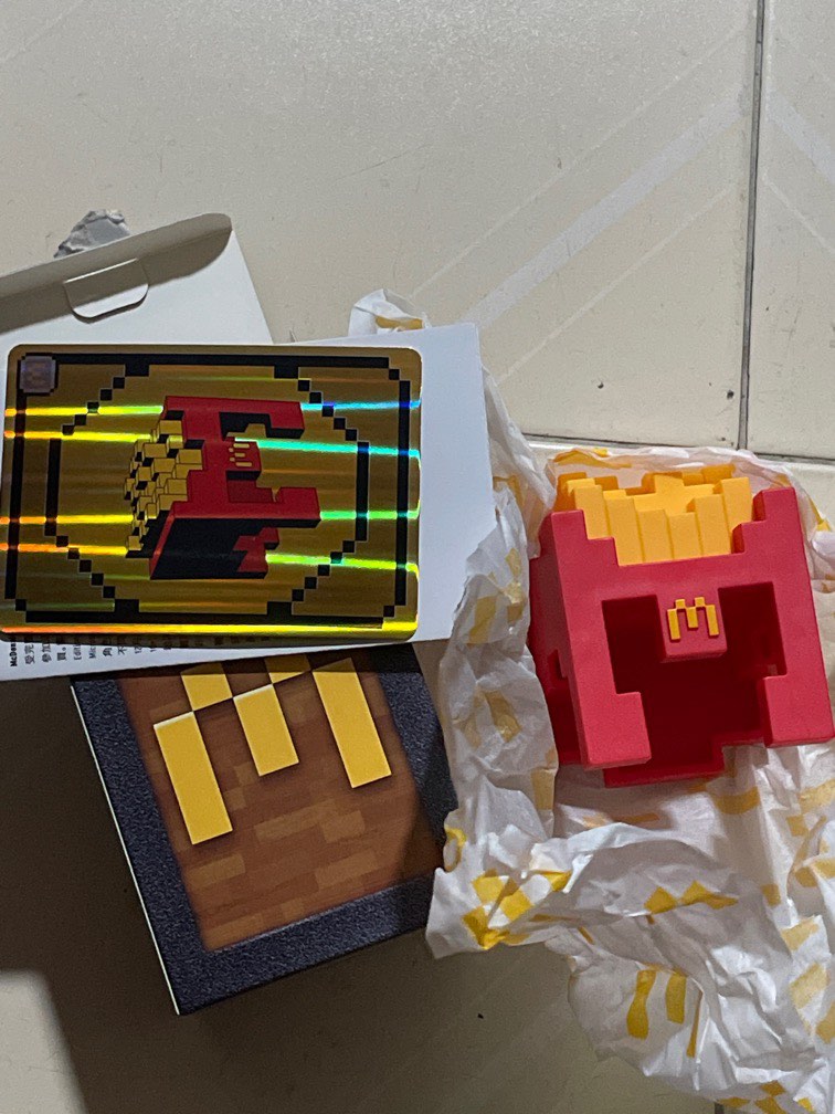 McDonald helmet fries fry minecraft movie, Hobbies & Toys, Toys & Games ...