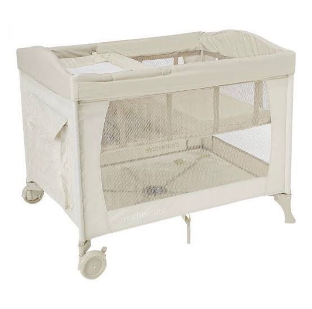 Mothercare Travel Cot Playpen Beige, Babies & Kids, Baby Nursery & Kids ...