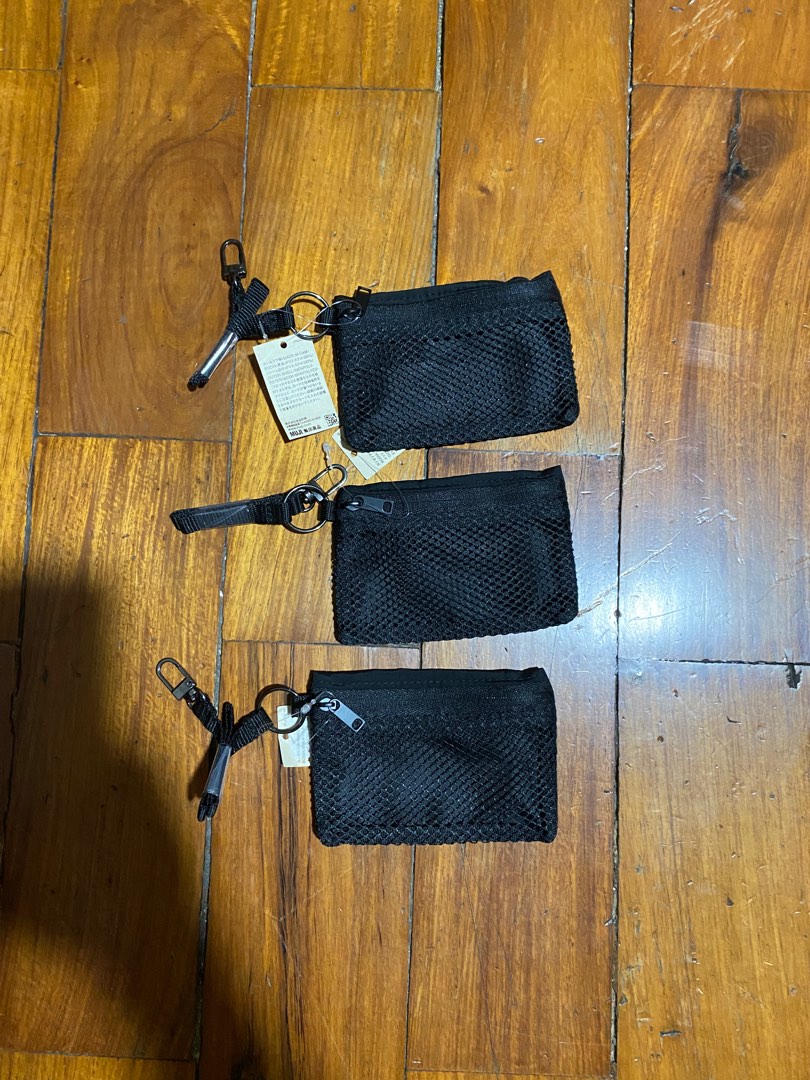 MUJI Black Mesh Card holder, Women's Fashion, Bags & Wallets, Wallets ...