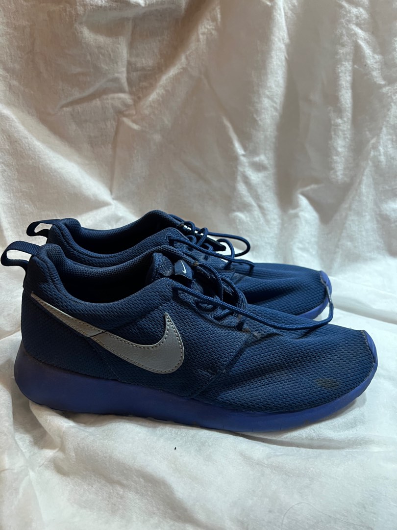 Nike Blue Running Authentic, Fesyen Wanita, Sepatu di Carousell