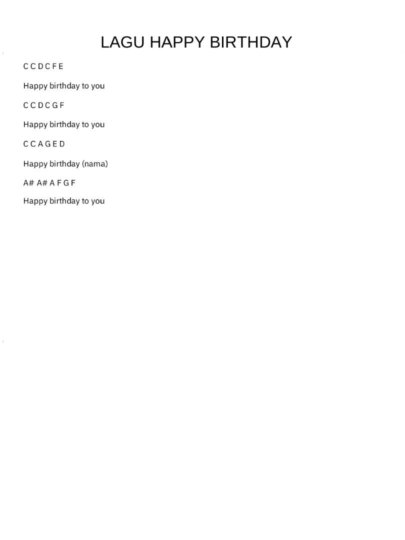 Not Lagu Mudah (E-Book), Hobbies & Toys, Music & Media, Music Scores on ...