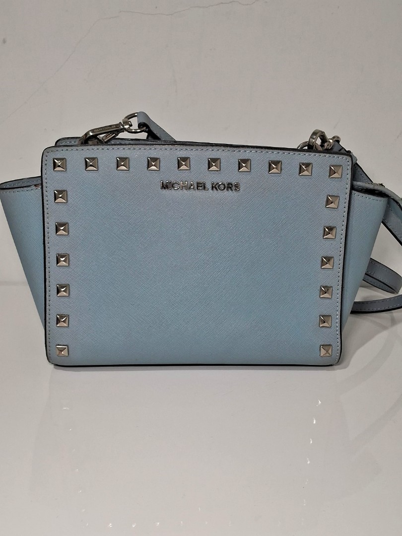 Original Michael Kors Selma - Blue, Fesyen Wanita, Tas & Dompet di ...