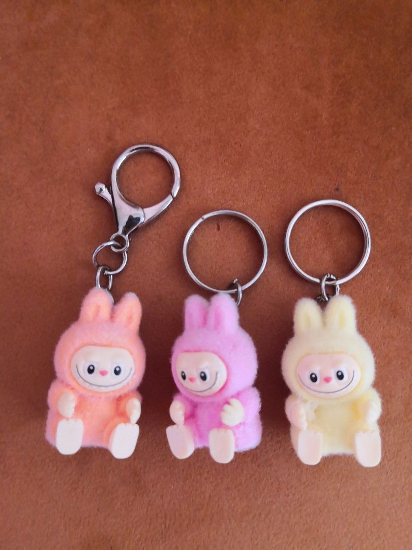 Pastel Labubu Keychains, Hobbies & Toys, Toys & Games on Carousell