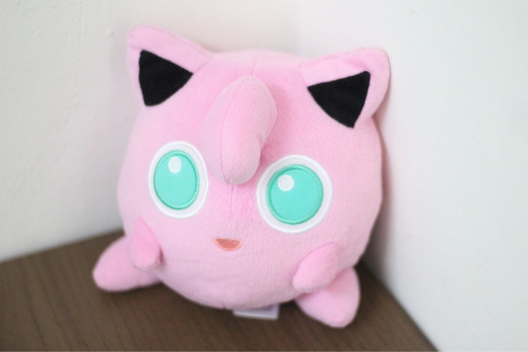 Pokemon Jigglypuff TOMY Plushie, Hobbies & Toys, Toys & Games on Carousell