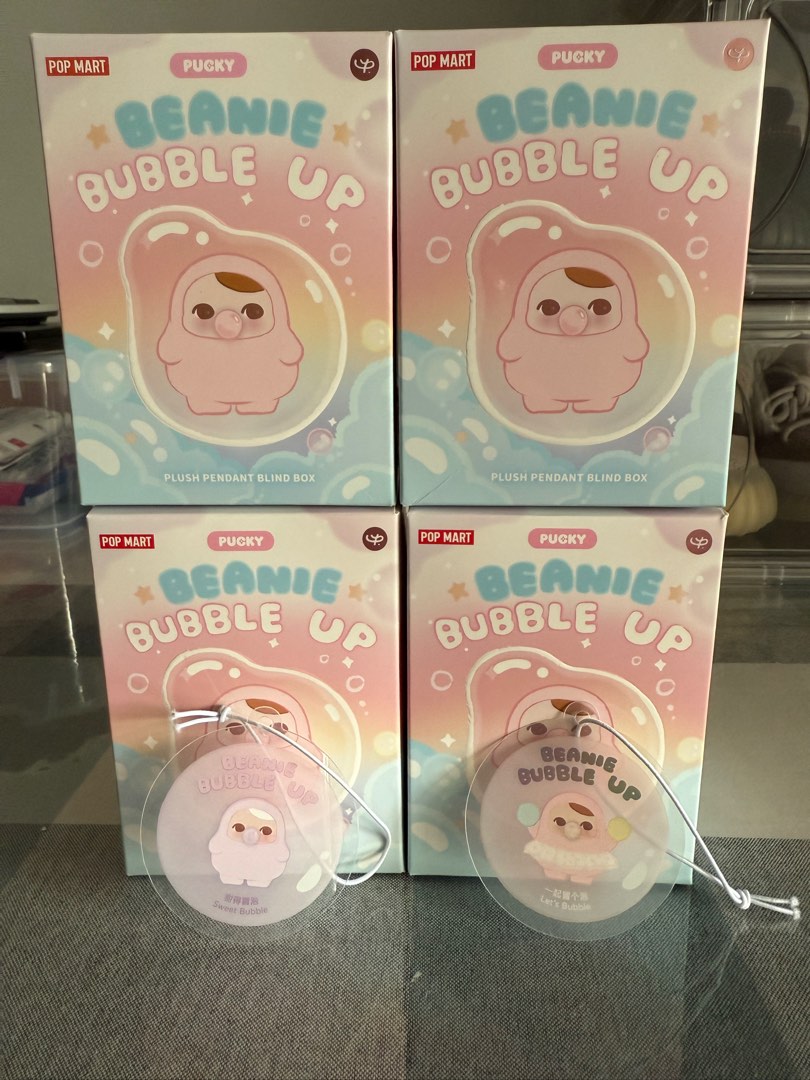 Popmart pucky beanie bubble up, Hobbies & Toys, Toys & Games on Carousell