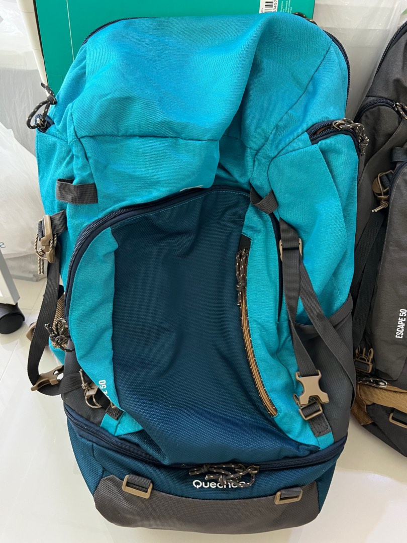 Quechua Escape 50L backpack, Men's Fashion, Bags, Backpacks on Carousell