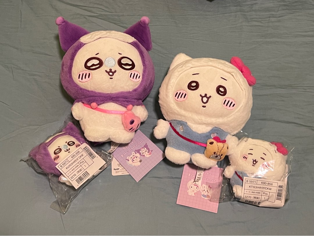 現貨 香港購入 有單 Sanrio x Chiikawa 聯名系列 Chiikawa Hello Kitty 飛鼠 Momonga ...