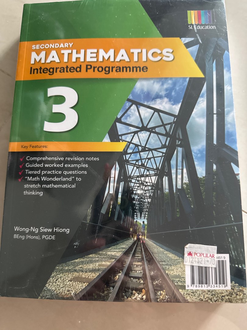 Secondary 3 Mathematics Integrated Programme, Hobbies & Toys, Books ...