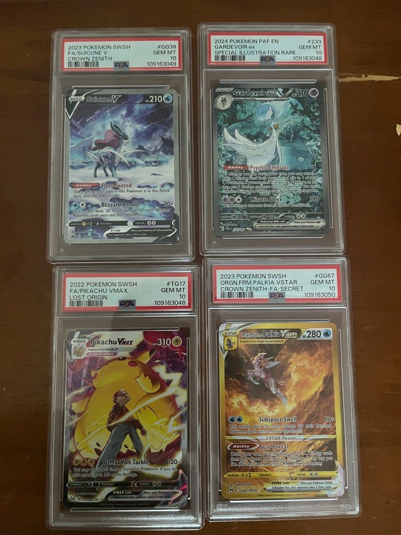 Selling GARDEVOIR SIR- $250 PALKIA GOLD- $210 SUICUNE V -$150 PIKACHU VMAX LO- $180, Hobbies ...