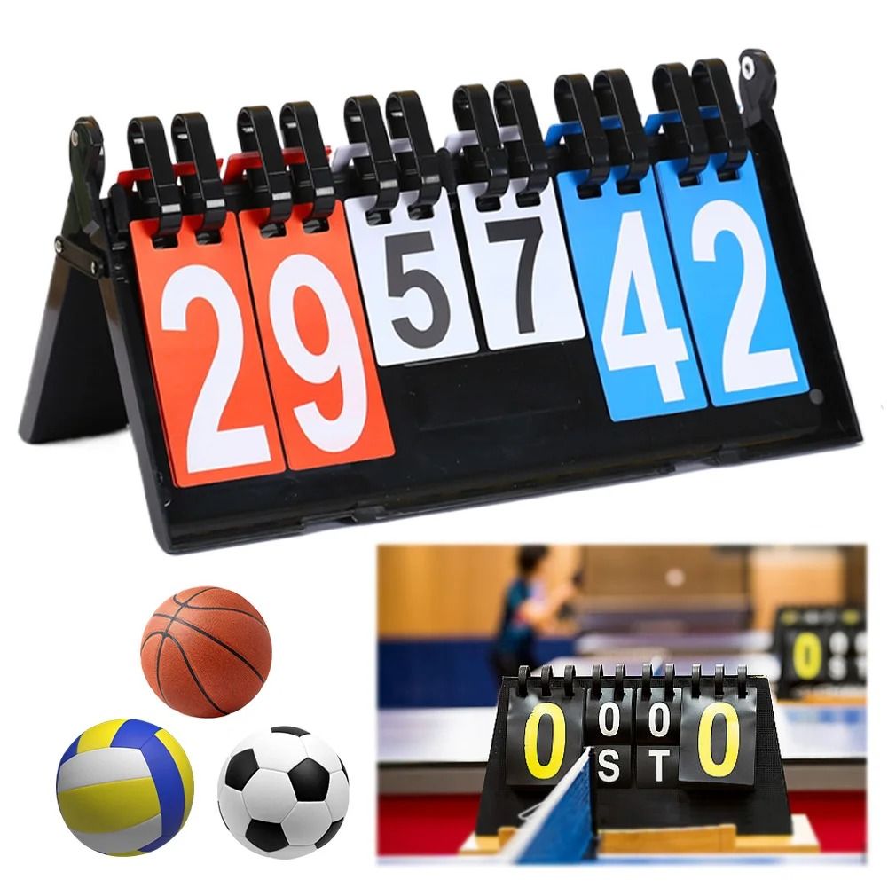 Sports Scoreboard Score Keeper Portable Notch Counting Board Basketball ...