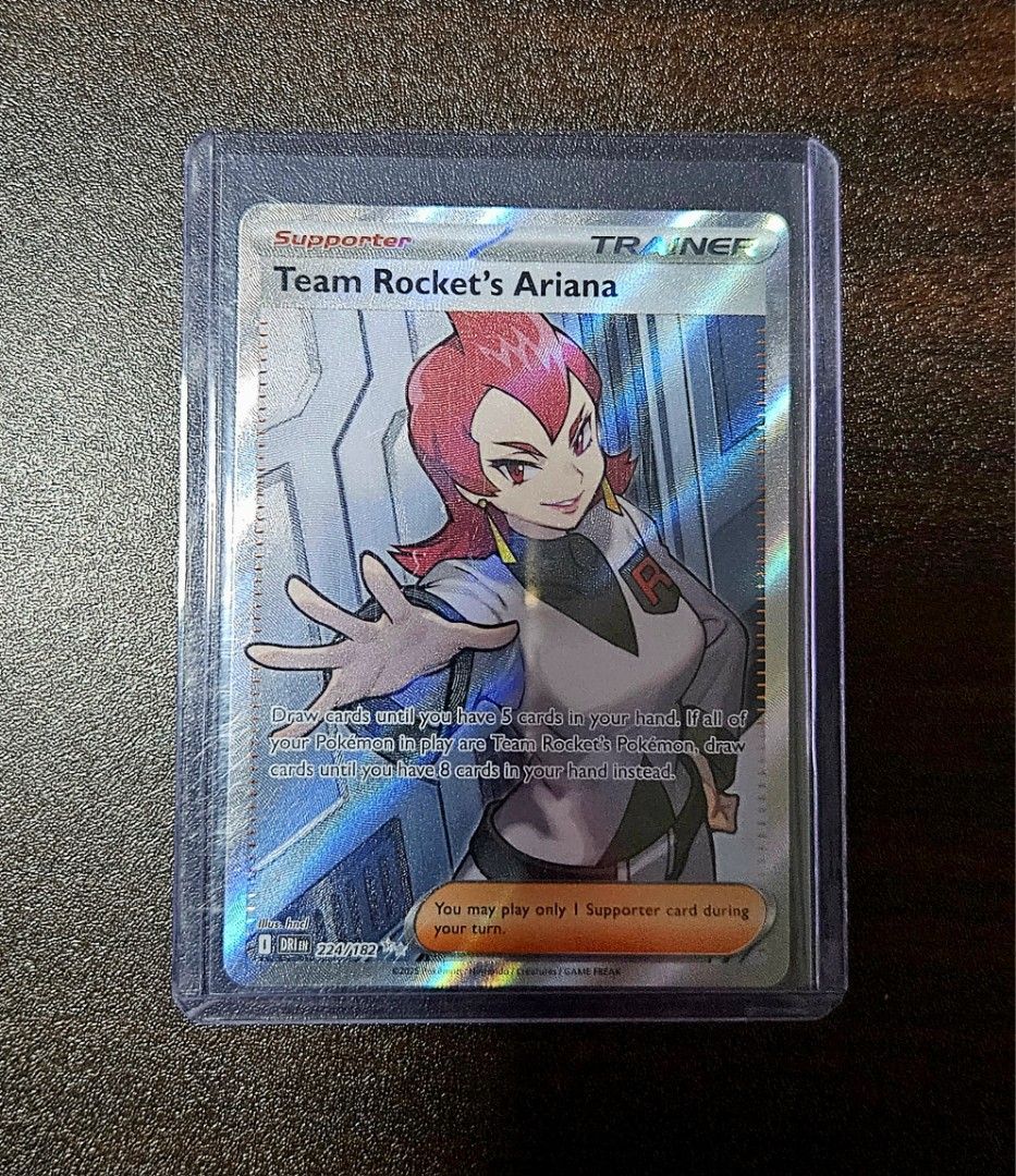TEAM ROCKET'S ARIANA FULL ART DESTINED RIVALS POKEMON TCG CARDS NOT ...