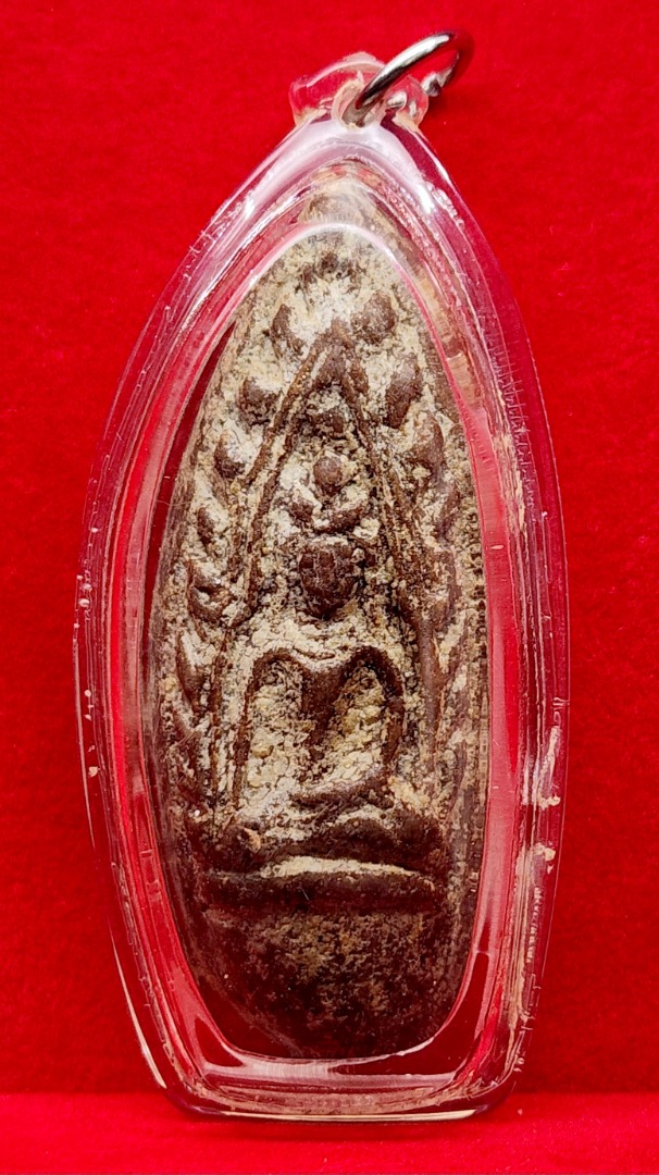 Thai Buddhist Amulet_Phra Khun Paen (Tangkwa Pha mold)_Phra Kru Wat Thap Khao, Sukhothai ...