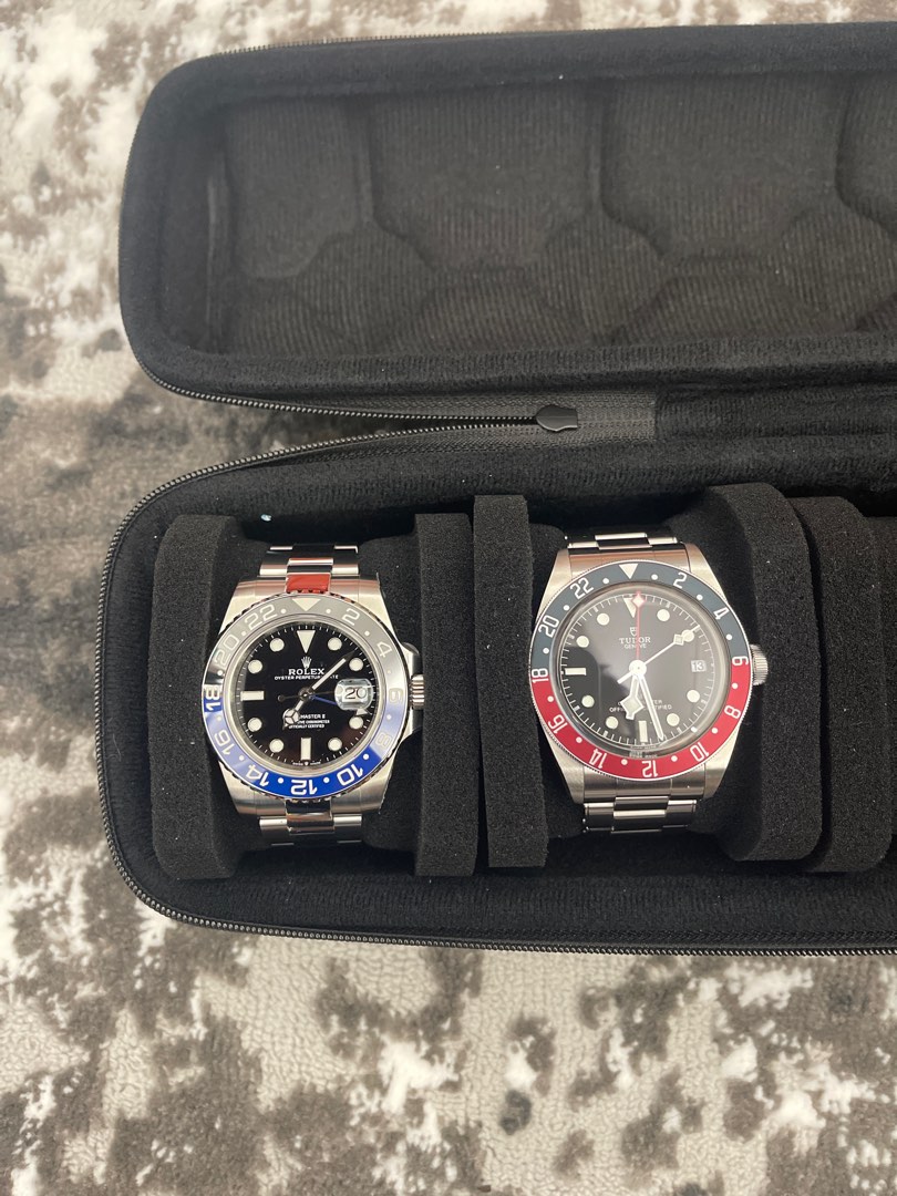 TUDOR GMT PEPSI, ROLEX GMT BATMAN, Luxury, Watches on Carousell
