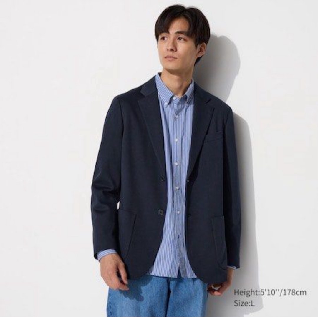 Uniqlo Comfort Jacket, Men's Fashion, Tops & Sets, Formal Shirts on ...