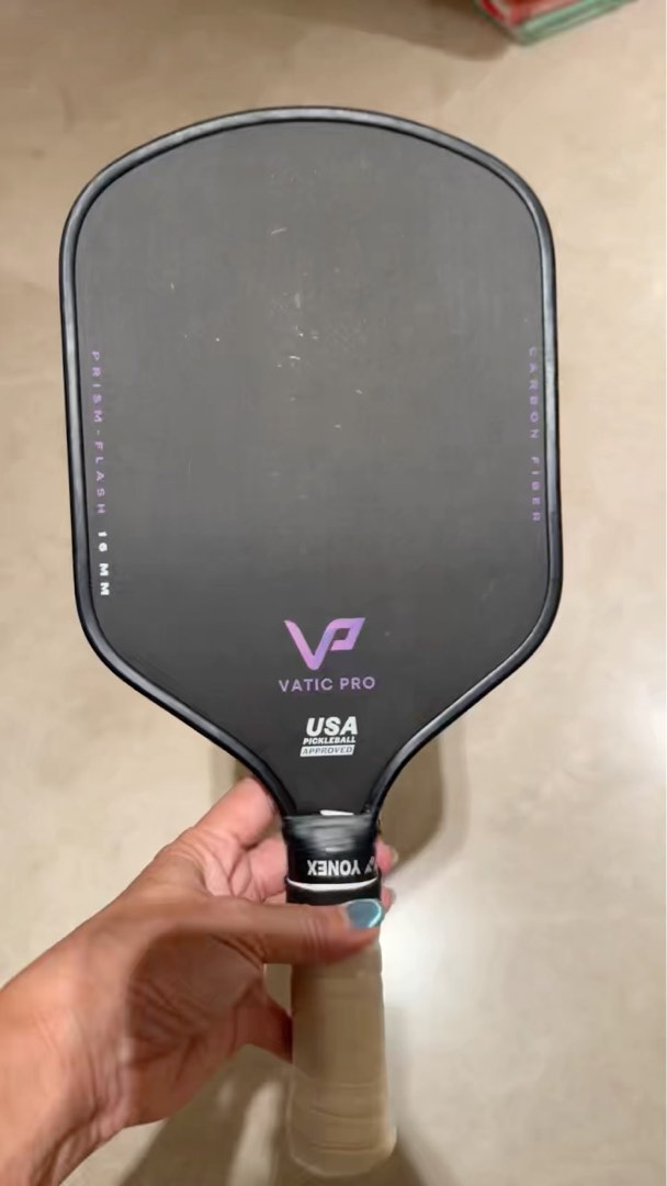 Vatic Pro Prism Flash 16mm Carbon Fiber Pickleball Paddle, Sports ...