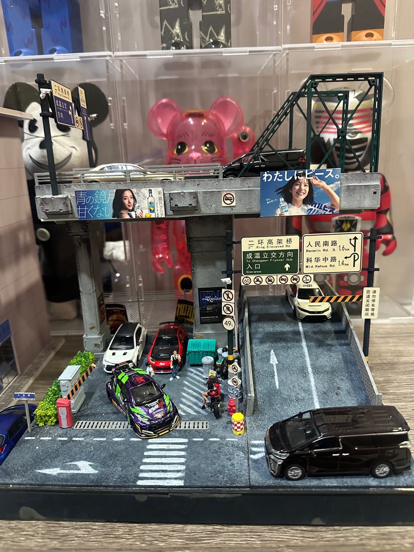 1/64 1:64 Diorama flyover overpass mini gt tarmac works hot wheels ...