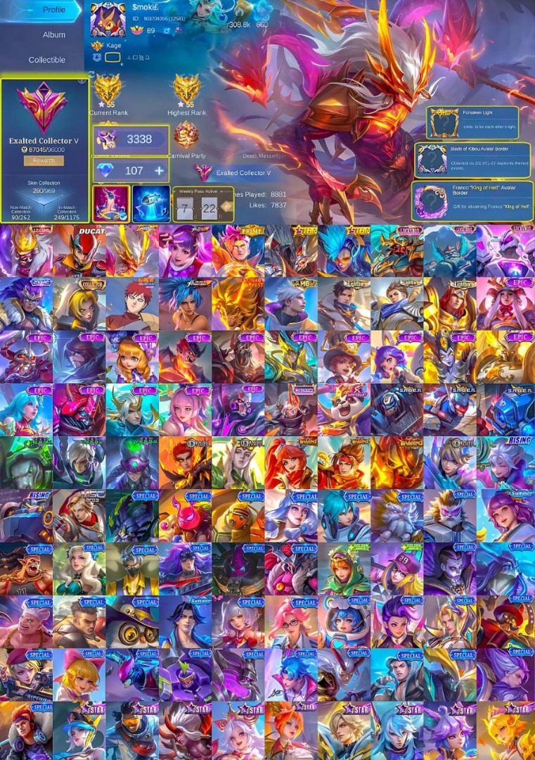 [280 Skins Exalted V] Franco Legend | Irithel Ducati | Moskov Allstars ...