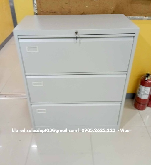 3 layer Cabinet | Steel Cabinet | Light gray | Office furniture ...