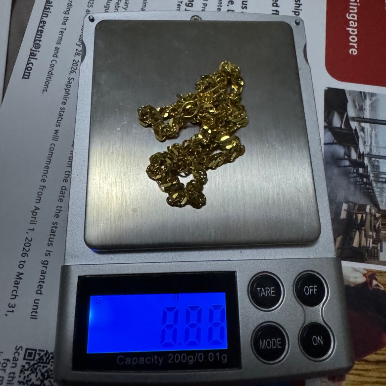 916 gold necklace sparkling twist, Women's Fashion, Jewelry ...