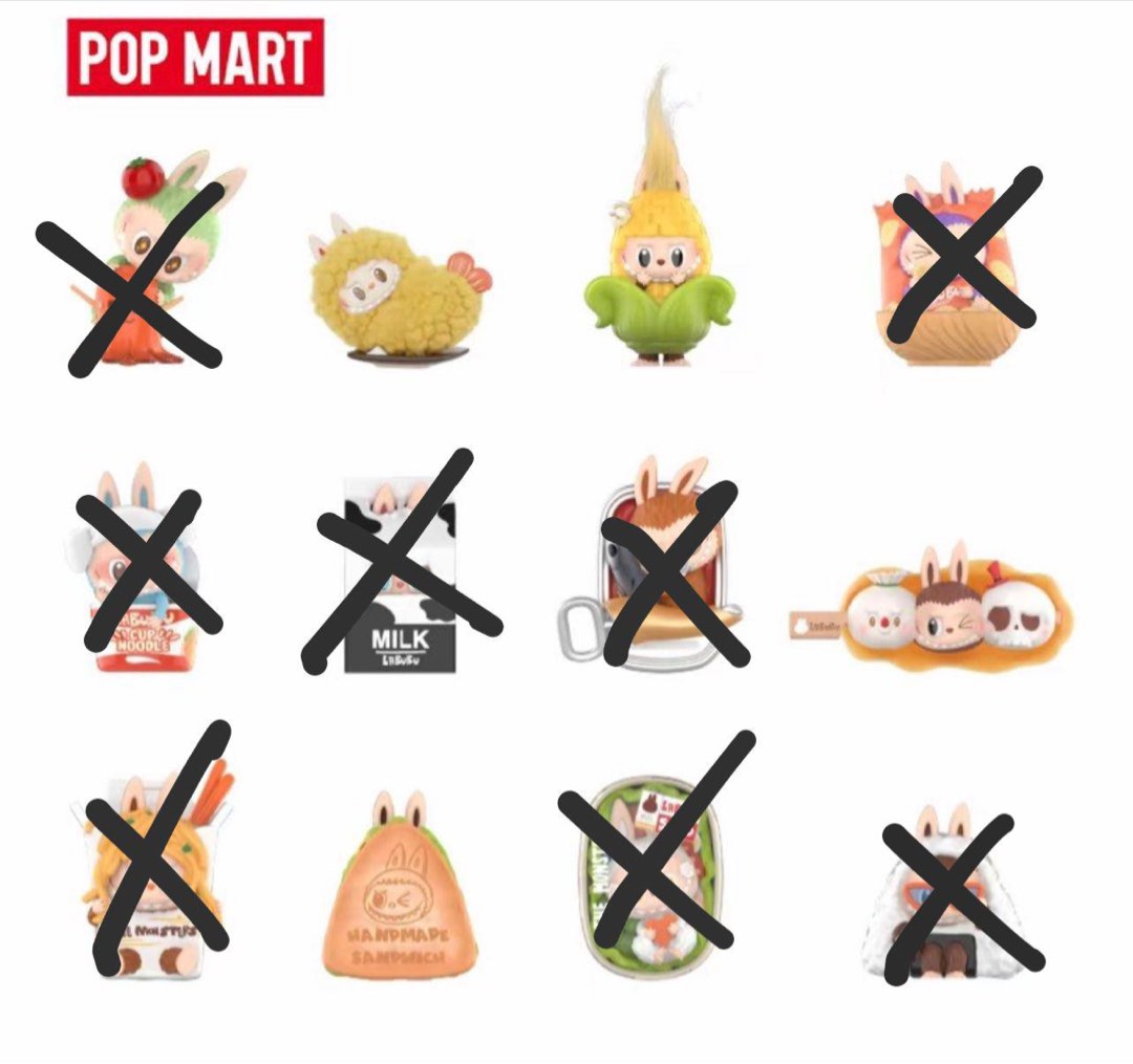 [ INSTOCKS] sealed foil - Authentic popmart Labubu wacky mart figure ...