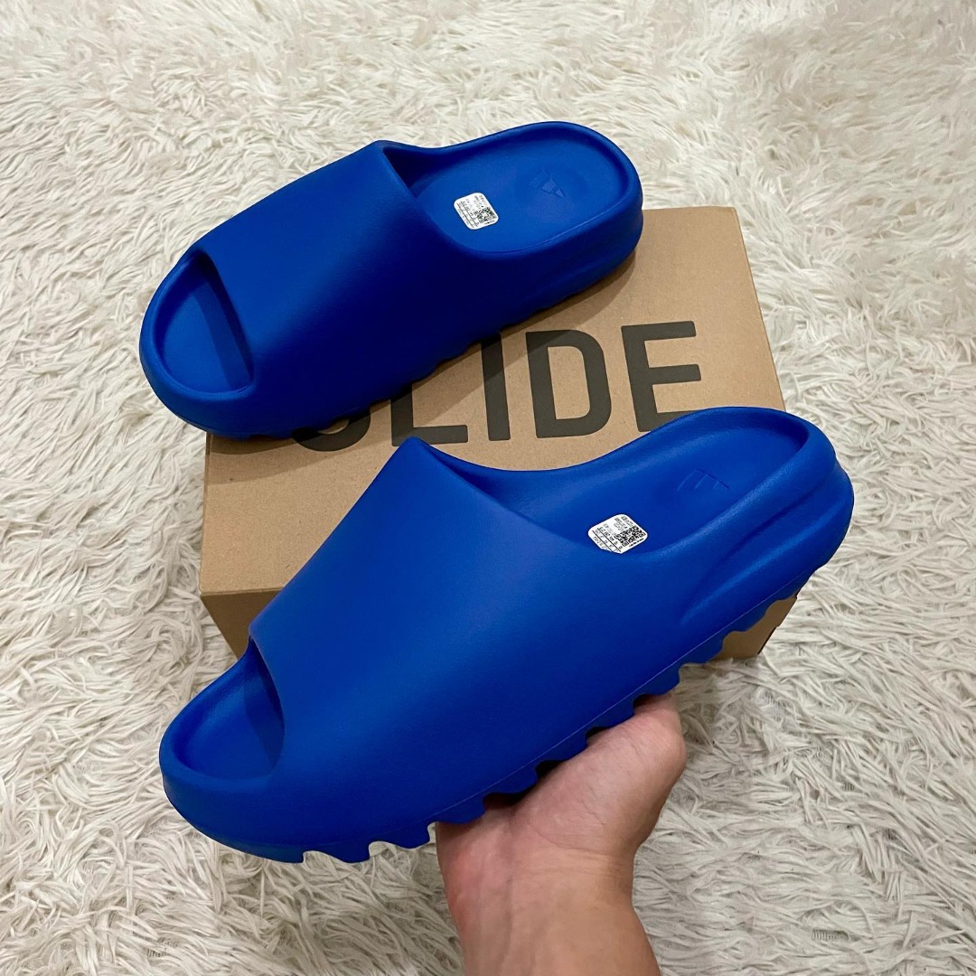 adidas Yeezy Slide Azure, Men's Fashion, Footwear, Flipflops and Slides ...