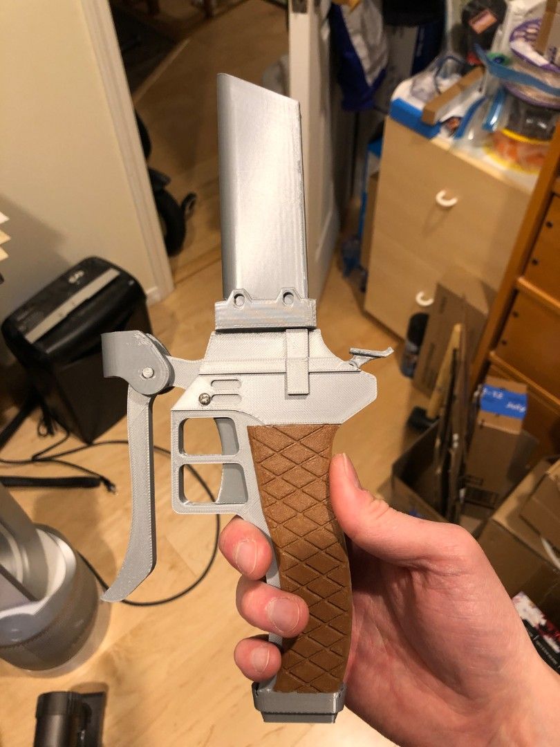 Attack on Titan Extendable Sword AOT ODM gear (3d printed), Hobbies ...