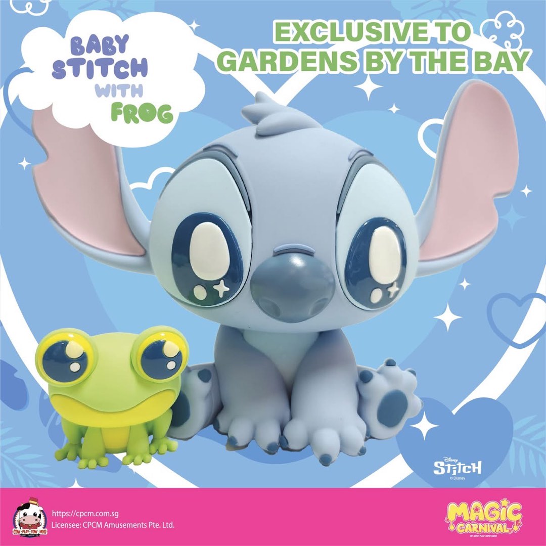 Stitch with frog figurine, Hobbies & Toys, Memorabilia & Collectibles ...