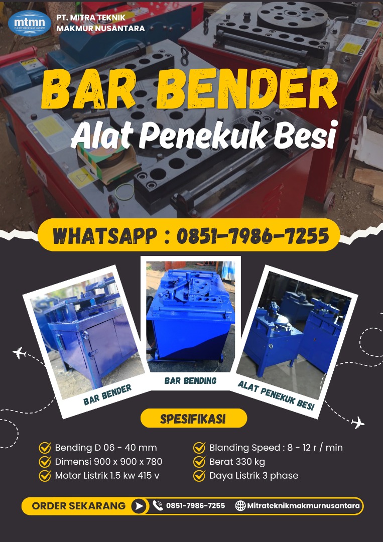 Bar Bender, Bar bending Tanjung Pinang | Penekuk Besi 06 - 32 mm I ...