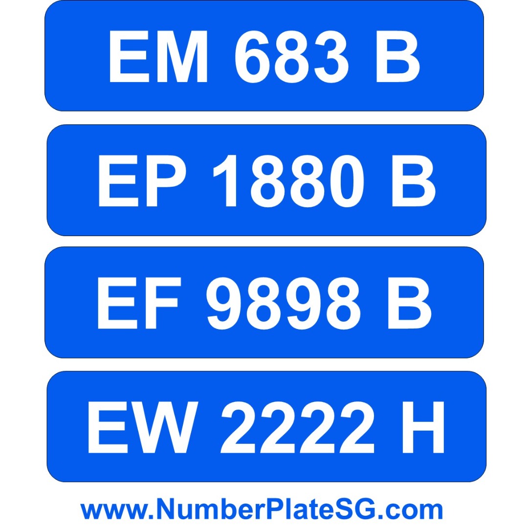 BEAUTIFUL VINTAGE NUMBER PLATES !! Huat & Lucky Car Number Plate for ...