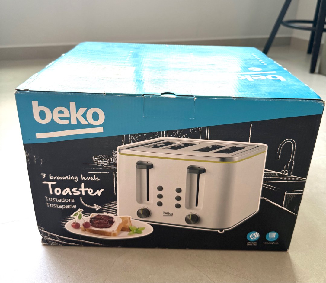 Beko 4-Slice Toaster 7 Browning Levels, TV & Home Appliances, Kitchen ...