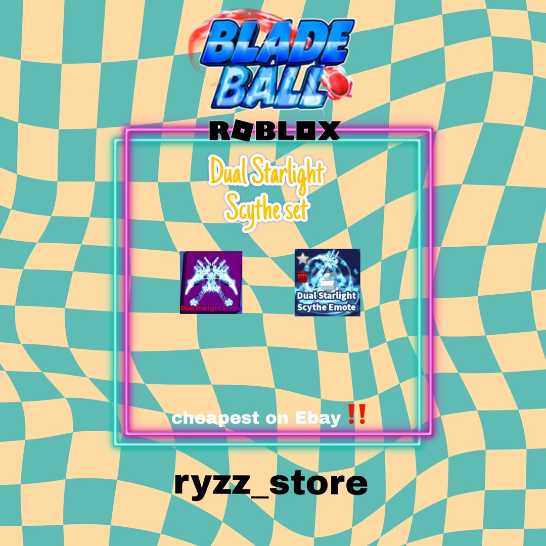 [Blade Ball] Dual Starlight Scythe (Roblox), Video Gaming, Gaming ...