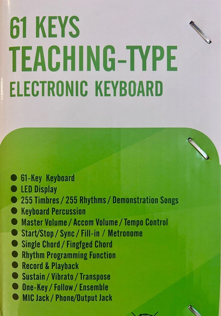 BSL M-1 61 Key Self Learning Portable Keyboard Organ Electronic Music ...