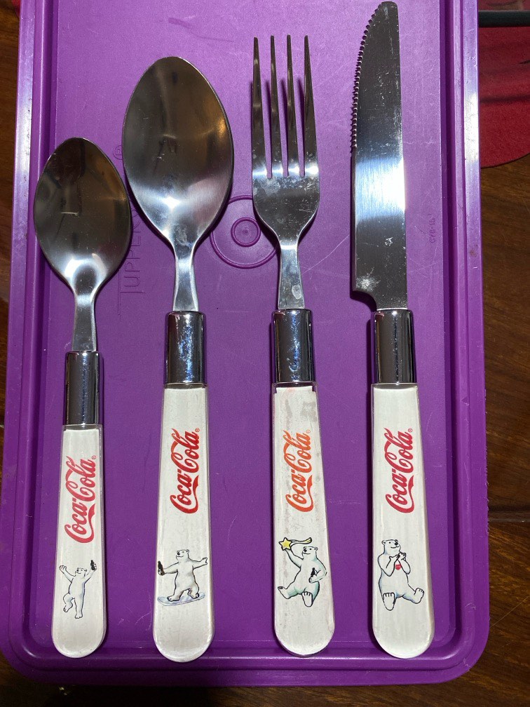 Coke Cutlery set, Hobbies & Toys, Memorabilia & Collectibles, Vintage ...
