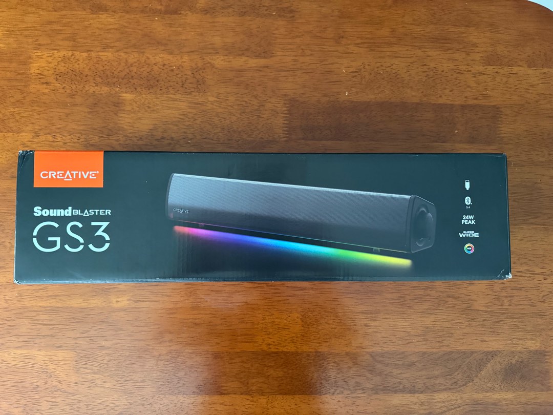 Creative GS3 Sound Blaster RGB Soundbar Speaker, Audio, Soundbars, Speakers & Amplifiers on ...