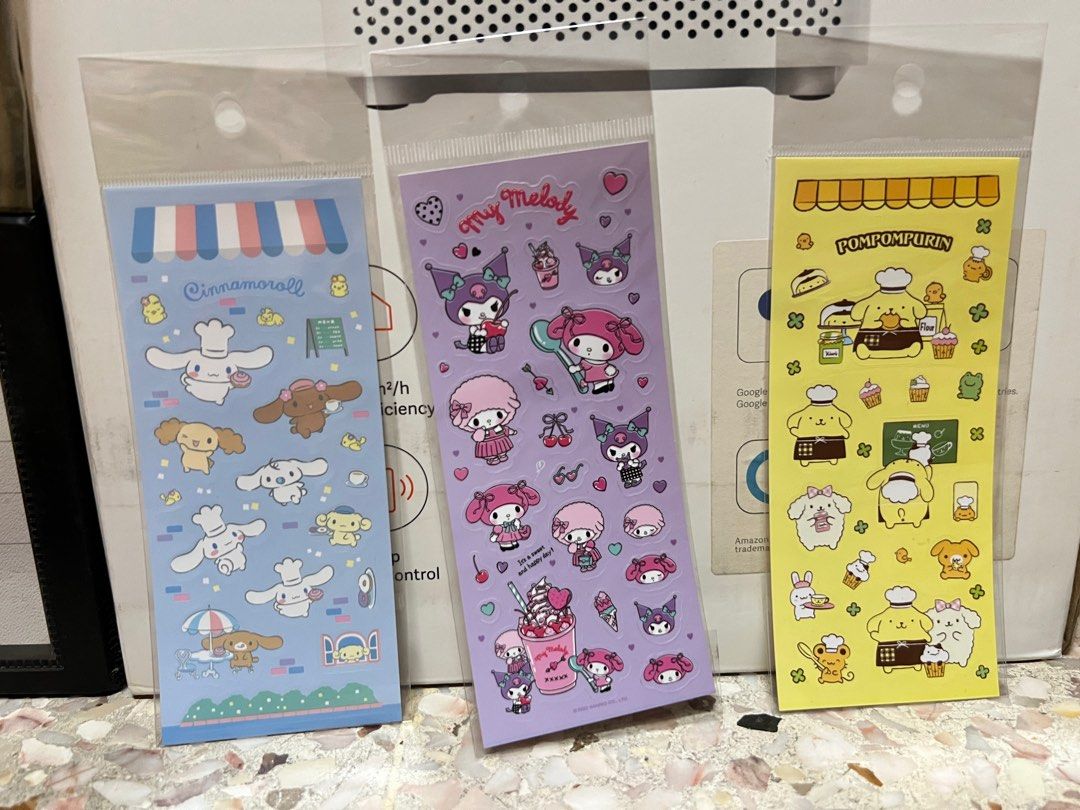 Cute Sanrio Sticker sheets My Melody, Little Twin Stars, Cinnamoroll ...
